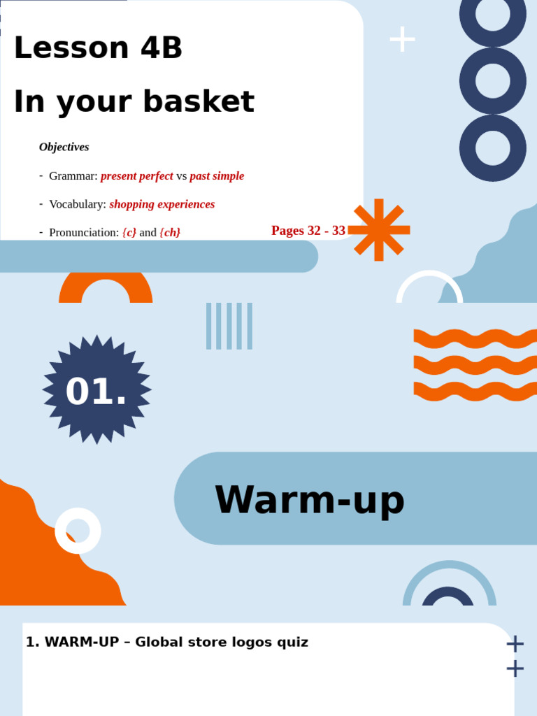 [TDU]_Lesson 4B_In Your Basket | PDF | Language Families | Grammar