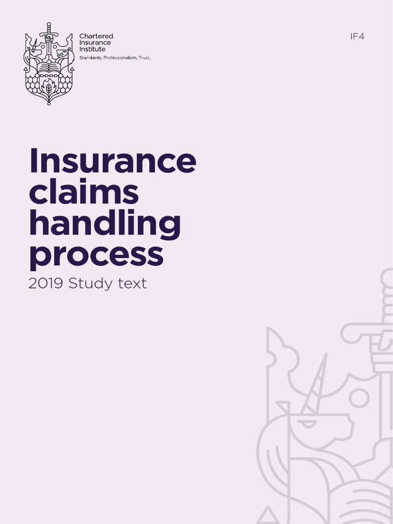 IF4TB9- Insurance Calims Handling Process 2019 | PDF | Insurance | Indemnity