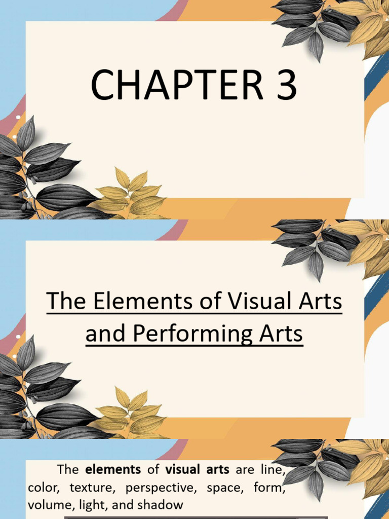 The Elements of Visual Arts and Performing Arts | PDF | Tempo | Poetry