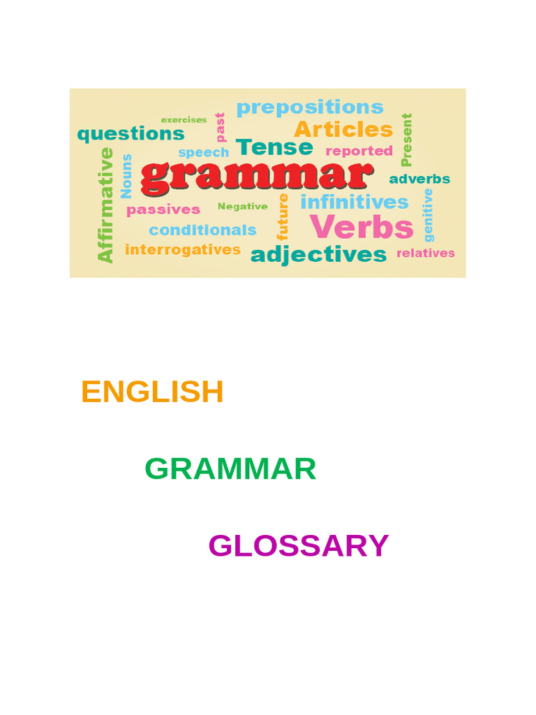 GRAMMAR GLOSSARY | PDF