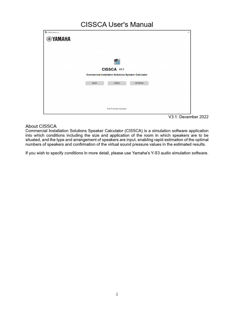 CISSCA_V3.1_UsersManual_en | PDF | Loudspeaker | Copyright