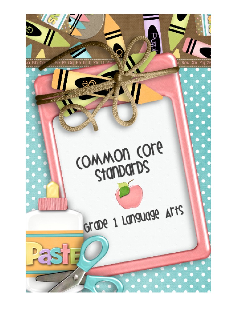 Common Core Standards - 1st Grade Language Arts PDF | PDF | Syllable ...