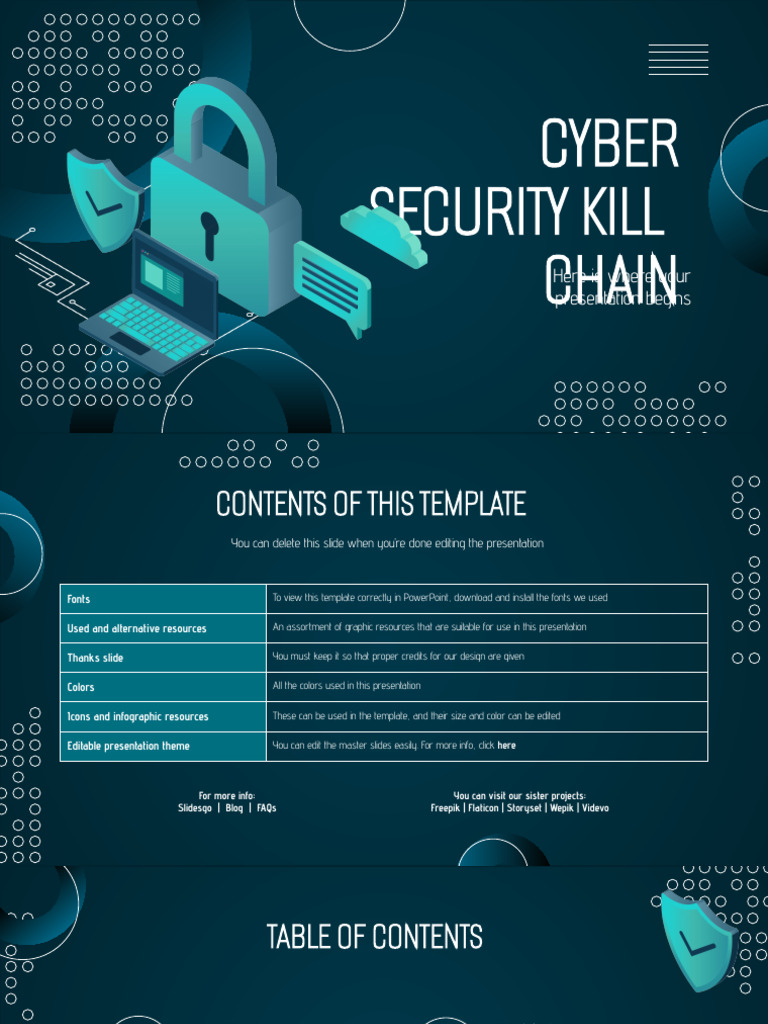 Cyber Security Kill Chain by Slidesgo | PDF | Planets | Mercury (Planet)