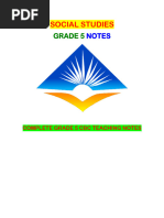 Grade 4 Social Studies Notes | PDF | Trade | Money
