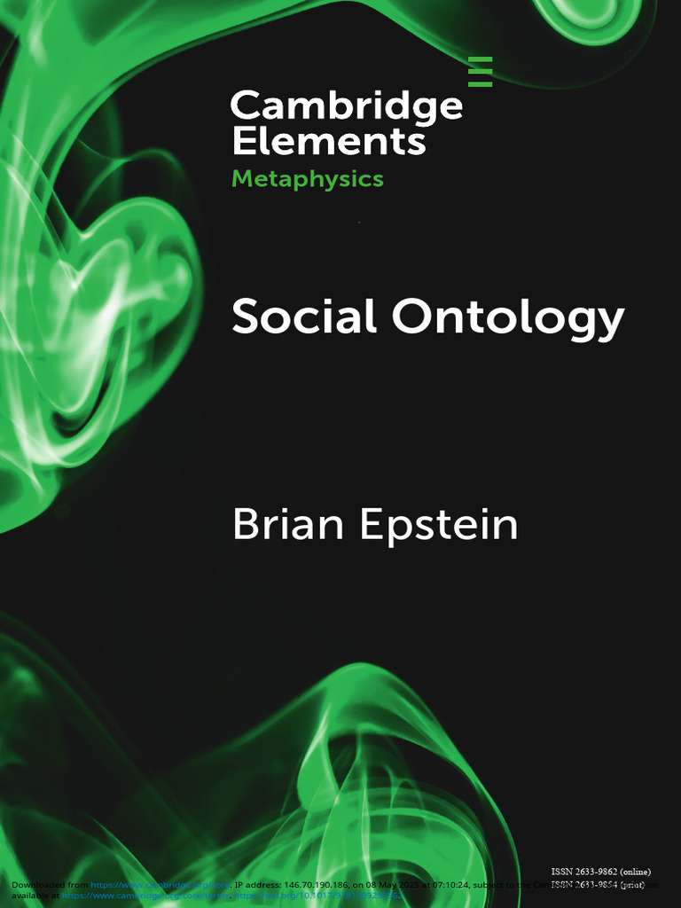 social_ontology | PDF | Ontology | Theory