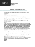 Class 10 SST PYQS With Solution Chapter-1 Resources and Development | PDF | Soil | Sustainable ...