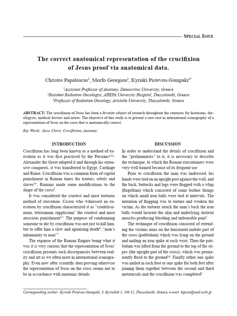 The_correct_anatomical_representation_of | PDF | Crucifixion