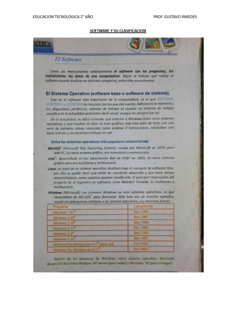 Tp6 Software y Su Clasificacion | PDF | Ingeniería Informática | Ciencias de la Computación