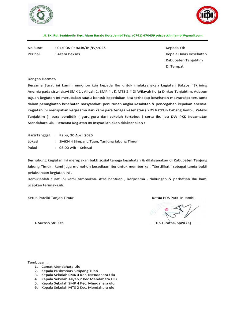 Baksos Skrining Anemia di Tanjabtim | PDF