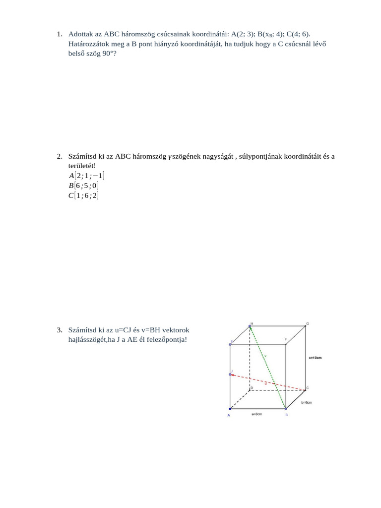 Vektorok Dolg2023 JAV | PDF