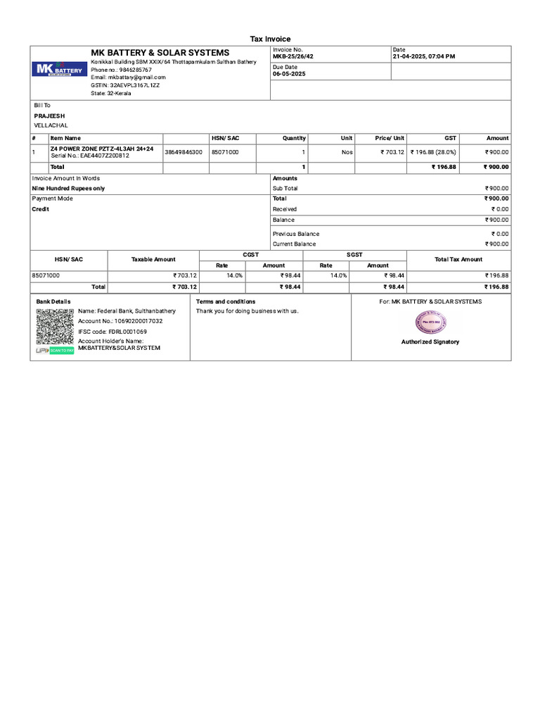 Prajeesh - MKB-25 26 42 - 21-04-2025 | PDF | Economies | Taxation