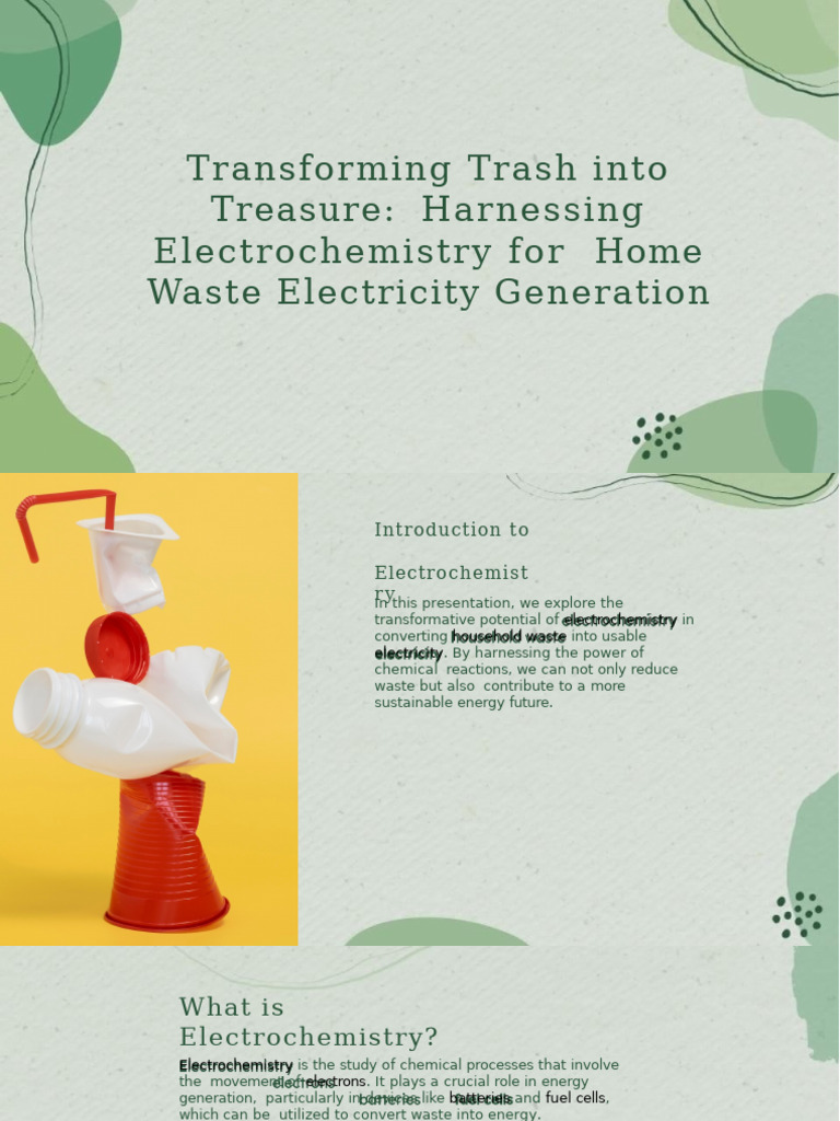 Slidesgo Transforming Trash Into Treasure Harnessing Electrochemistry ...