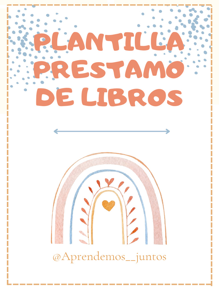 Plantilla de Préstamo de Libros | PDF