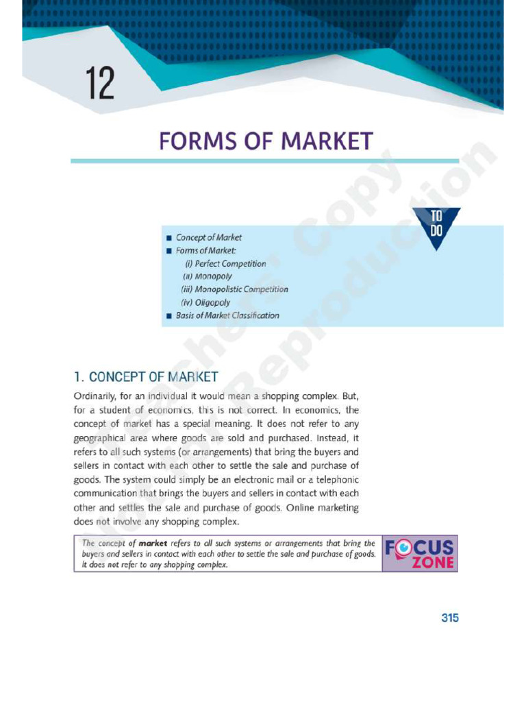 Forms of Market, Microeconomics | PDF