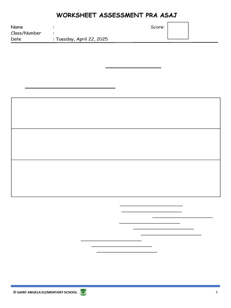 WORKSHEET ASSESSMENT READING COMPREHENSION | PDF | Health Care