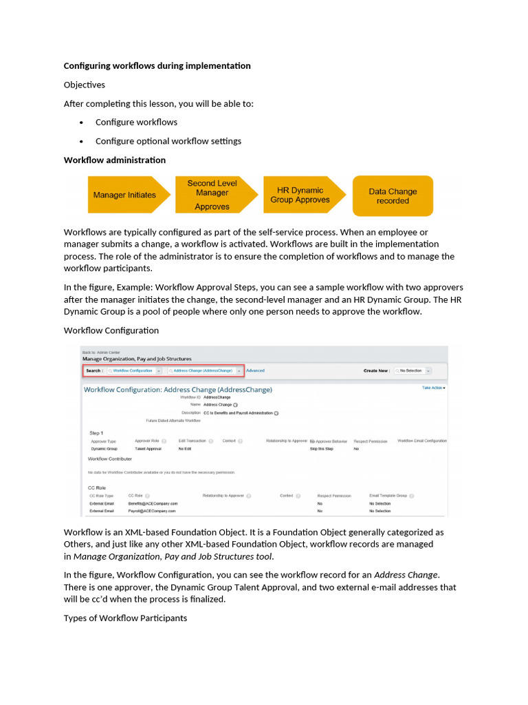 Configuring Workflows in SuccessFactors | PDF | Workflow | Software