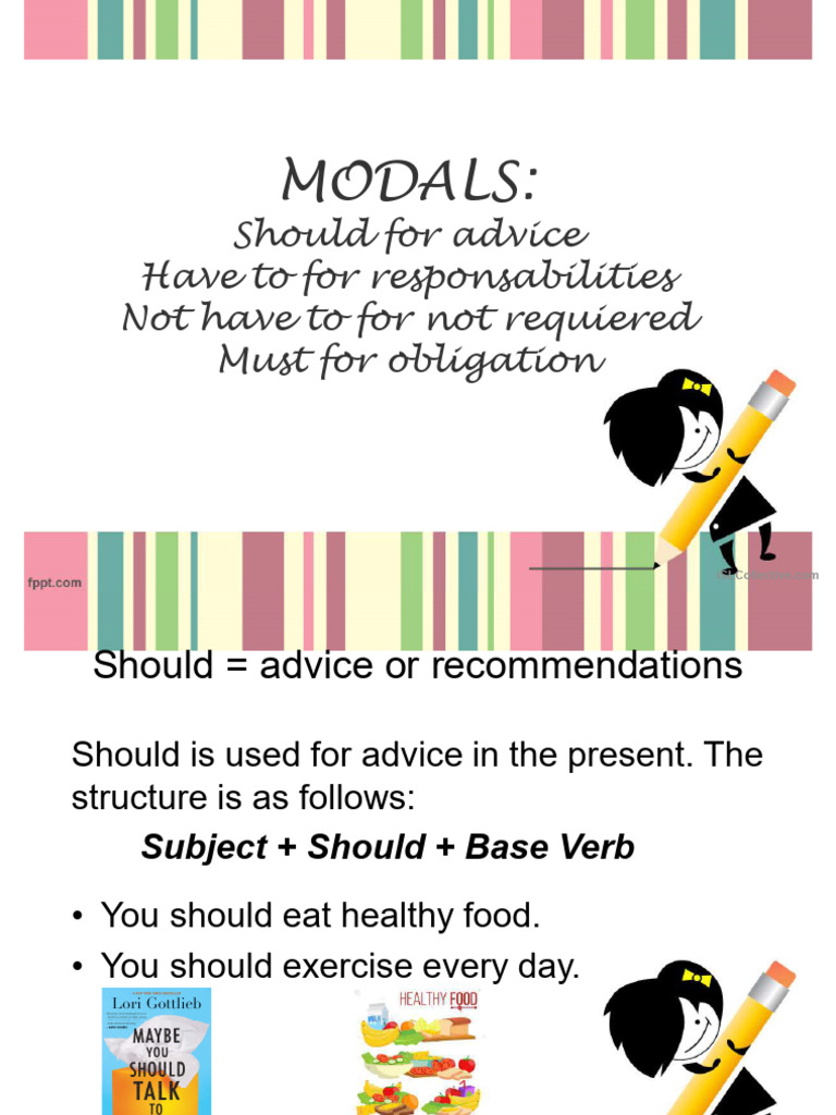 Modals_ should, have to and must (advise, responsibility and obligation ...