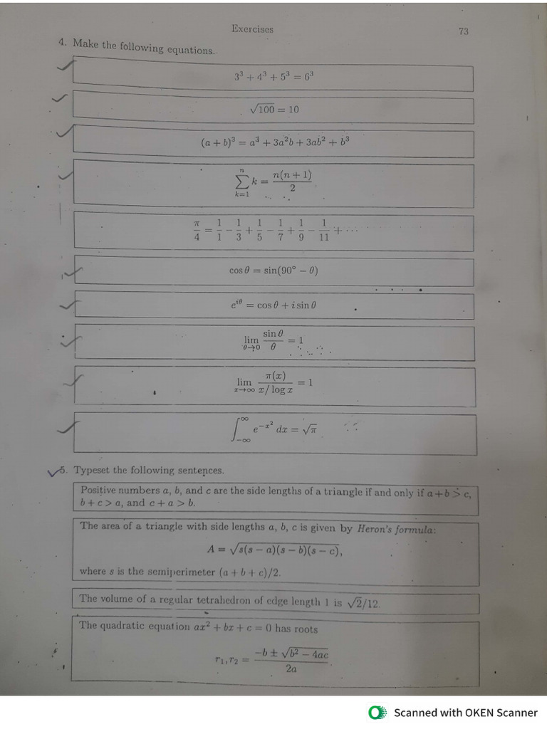 Latex Assignment 1 | PDF