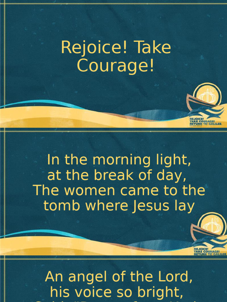 01-Rejoice! Take Courage! OK | PDF