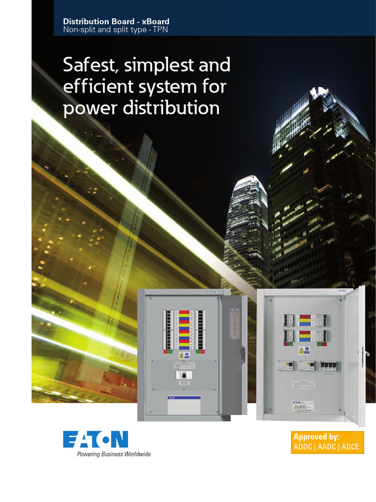 Eaton xBoard Distribution Board Overview | PDF | Electrical Engineering ...