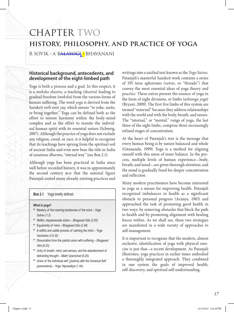 History Philosophy and Practice of Yoga | PDF | Yoga | Vedas