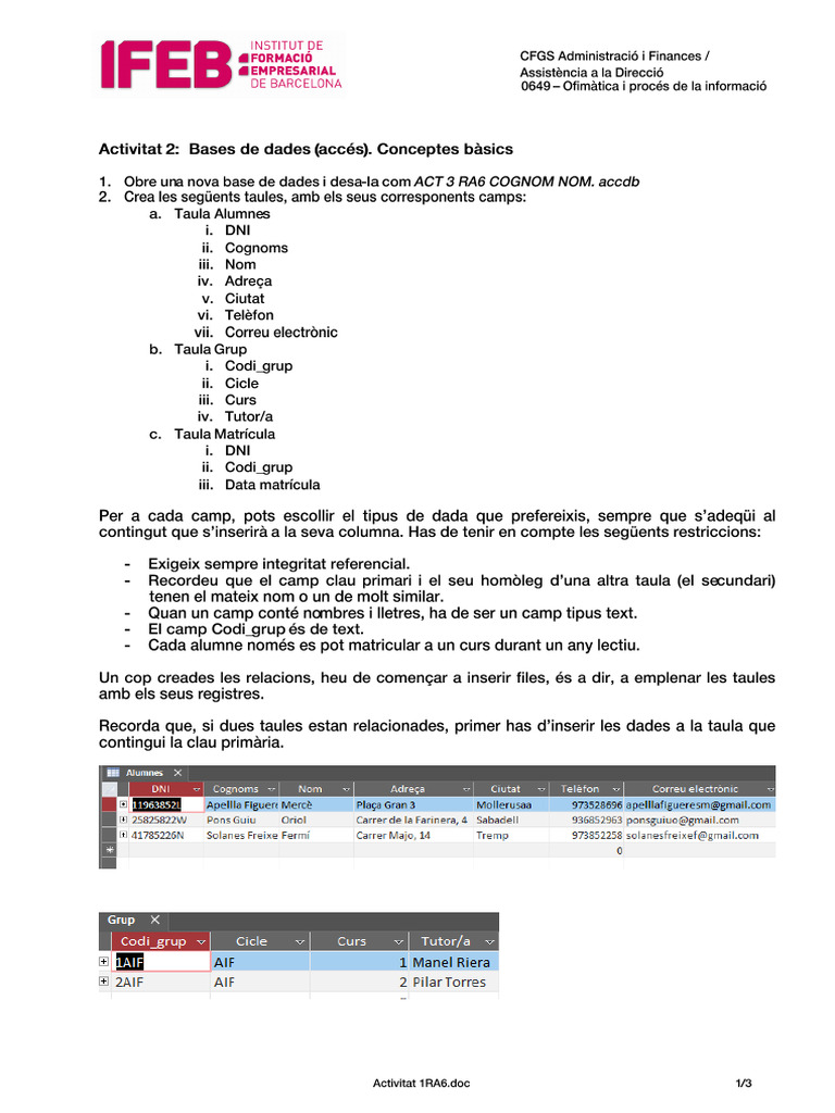 Activitat 1RA6 | PDF