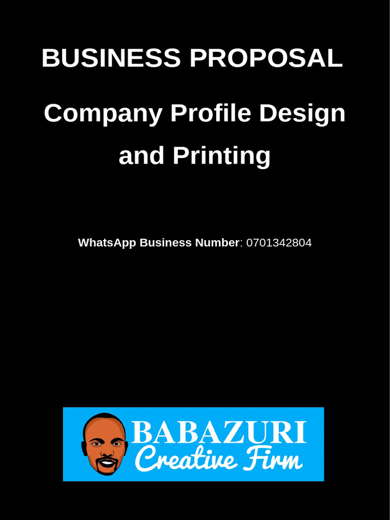 BUSINESS PROPOSAL Company Profile Design and Printing 2024 | PDF ...