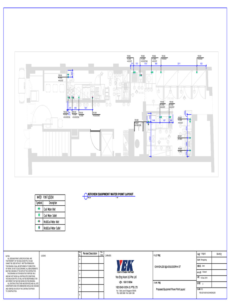 ICHIKOKUDO at 45 BUSSORAH ST KITCHEN EQUIPMENT WATER POINT LAYOUT (R3 ...