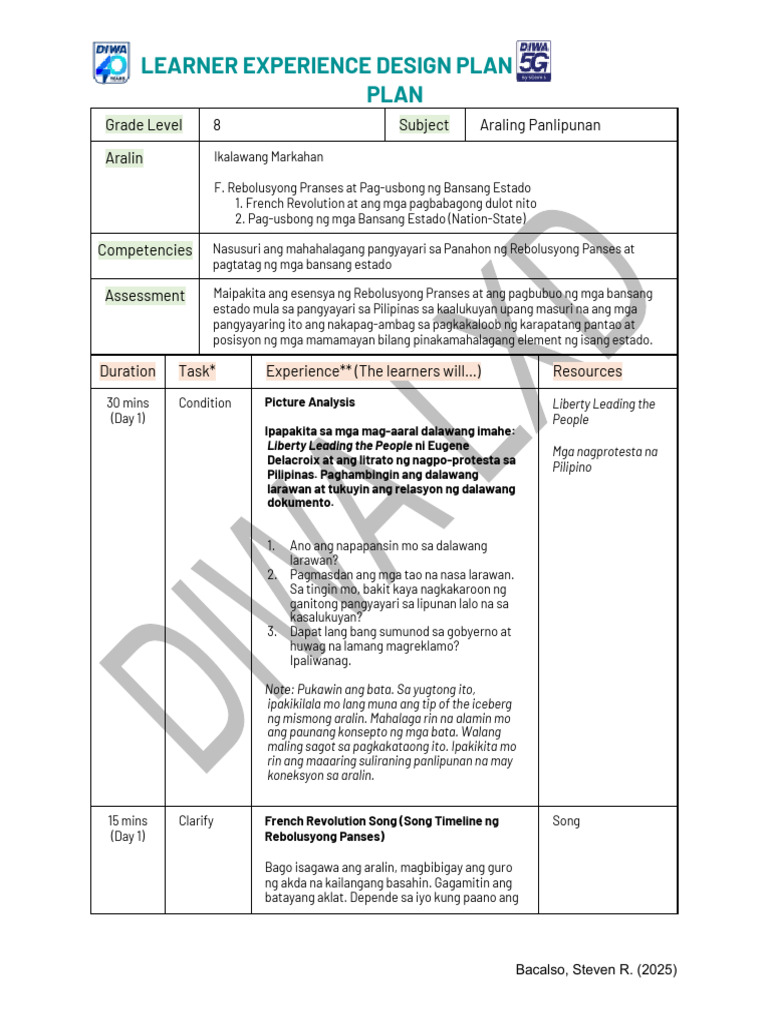 LXD Plan Sample | PDF