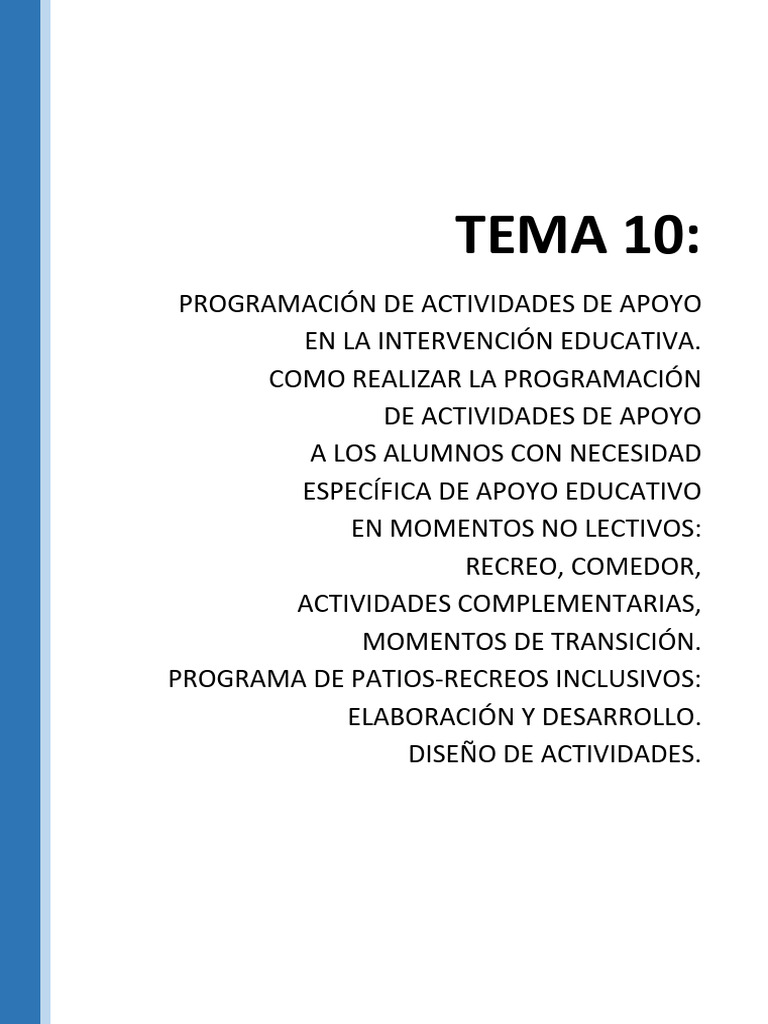 Tema 10-1 | PDF | Aprendizaje | Evaluación