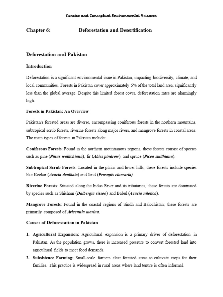 Deforestation and Desertification | PDF | Environmental Degradation ...