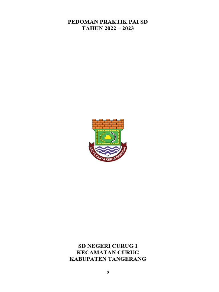 Pedoman Praktik Pai SD 2022-2023 | PDF