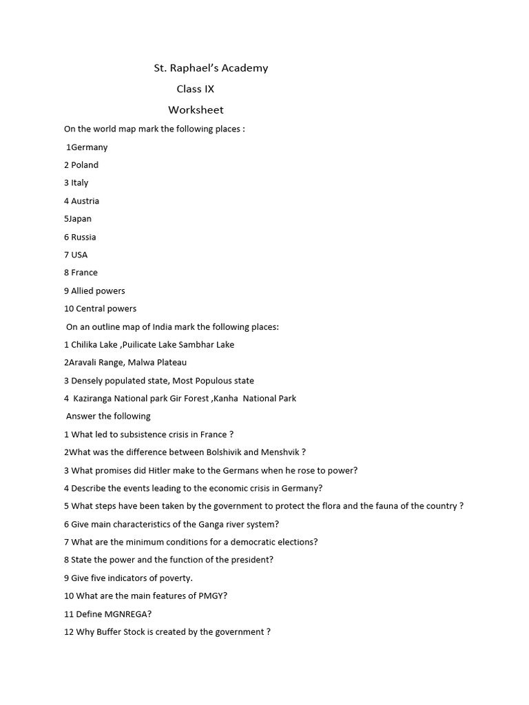 SST Worksheet 2 | PDF