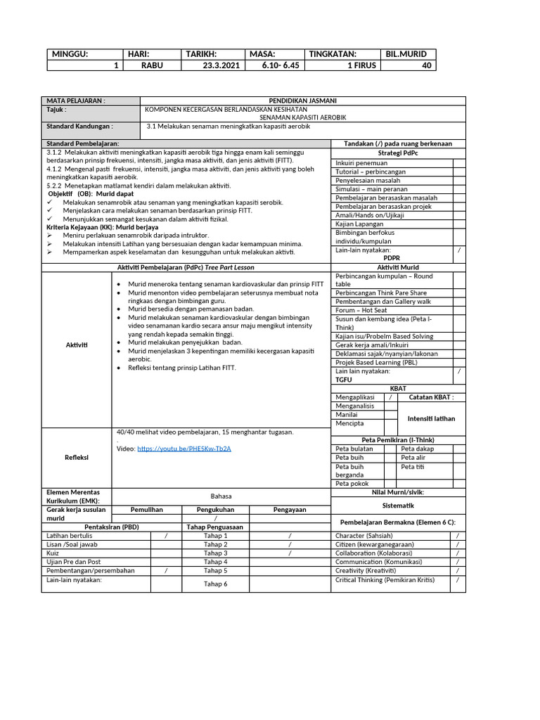 Minggu 1 - PDPR PJK T1 | PDF