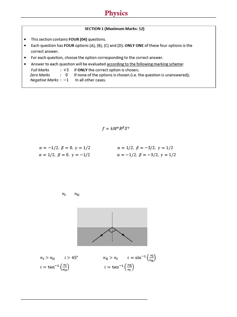 2025 Phy SP Provisional Keys | PDF | Temperature | Force