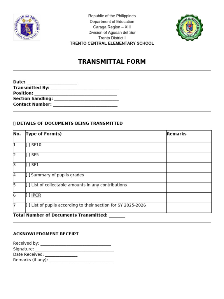TRANSMITTAL-FORM | PDF