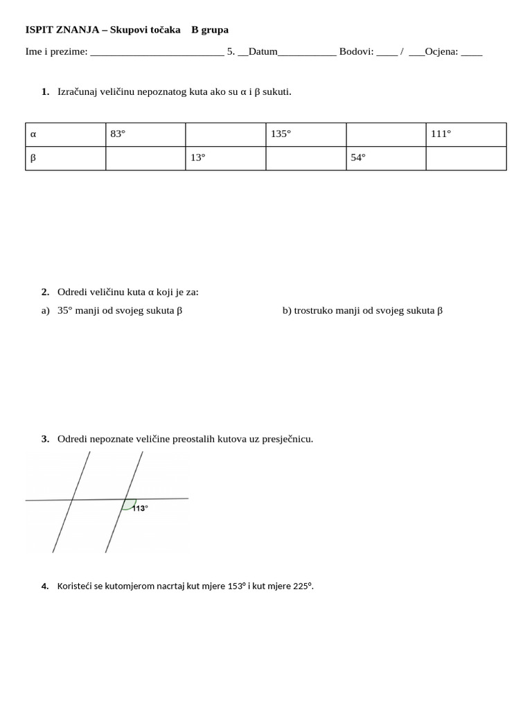 ISPIT ZNANJA - Ispravak | PDF