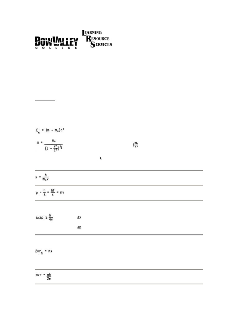 Physics30 modern_physical | PDF | Electron | Special Relativity