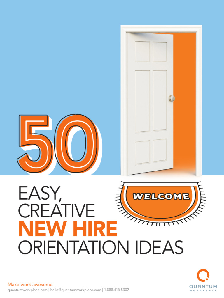 Fun New Hire Orientation Ideas | PDF
