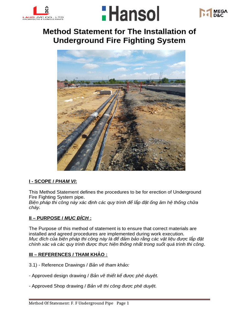 Tfa-me-mos-004-Mos For Mec & F.F Underground Pipes | PDF