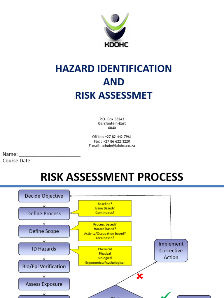 Hazard Identification and Risk Assessment | PDF | Risk | Hazards