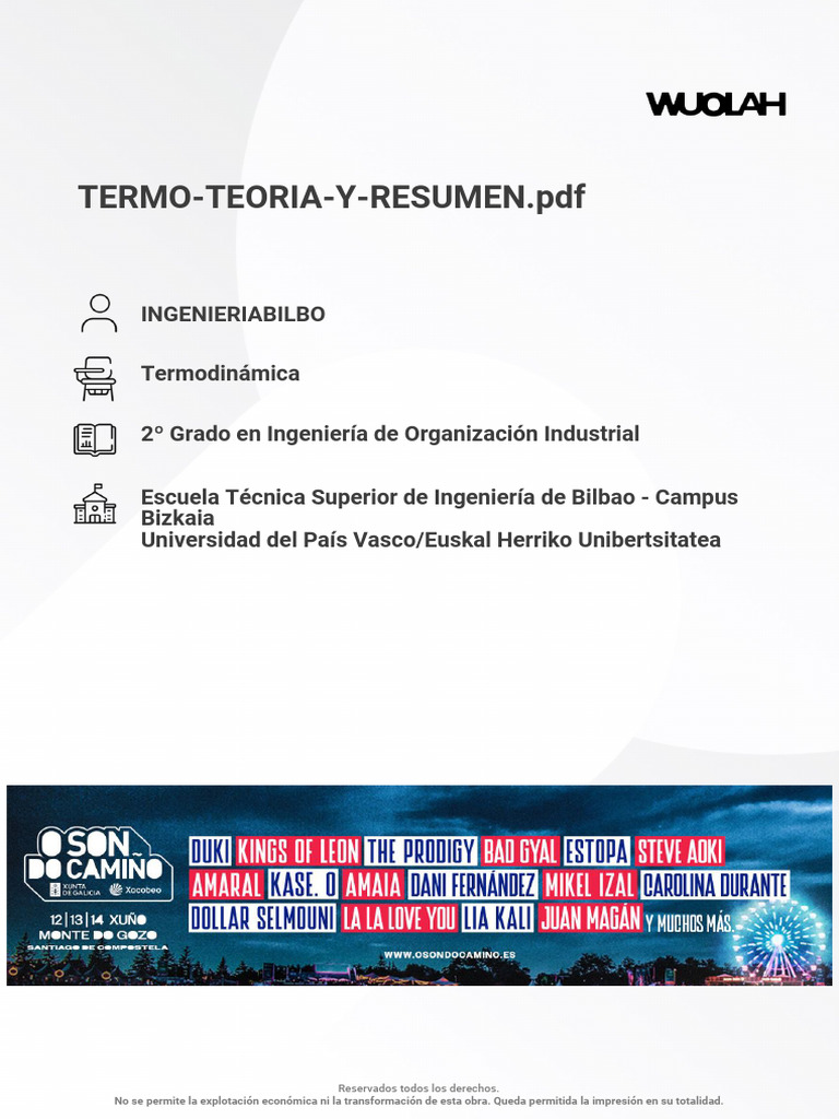 Wuolah Free Termo Teoria y Resumen | PDF | Ingeniería