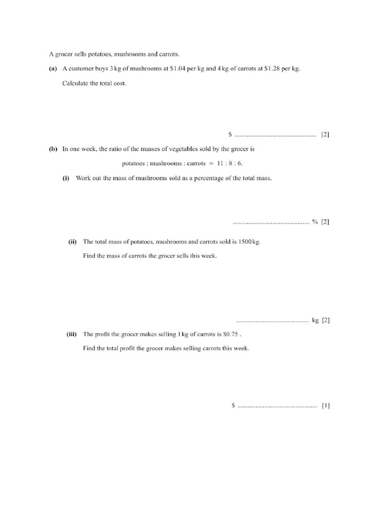Mock P4 Maths | PDF