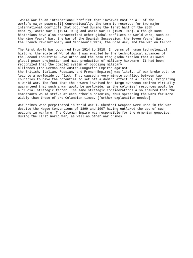 World War - 250508 - 140923 | PDF