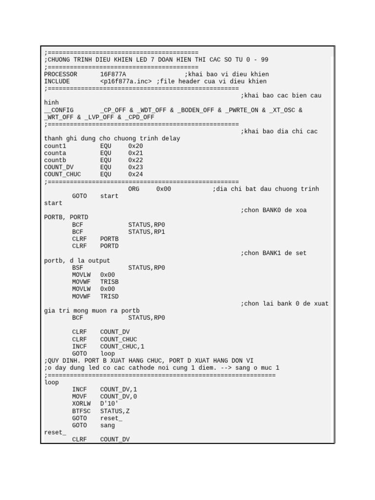 Asm Led 00-99 | PDF