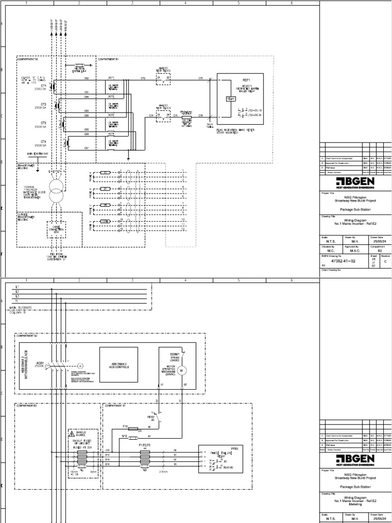 NSG SUB SWBD Drawings | PDF | Electronics | Computer Engineering