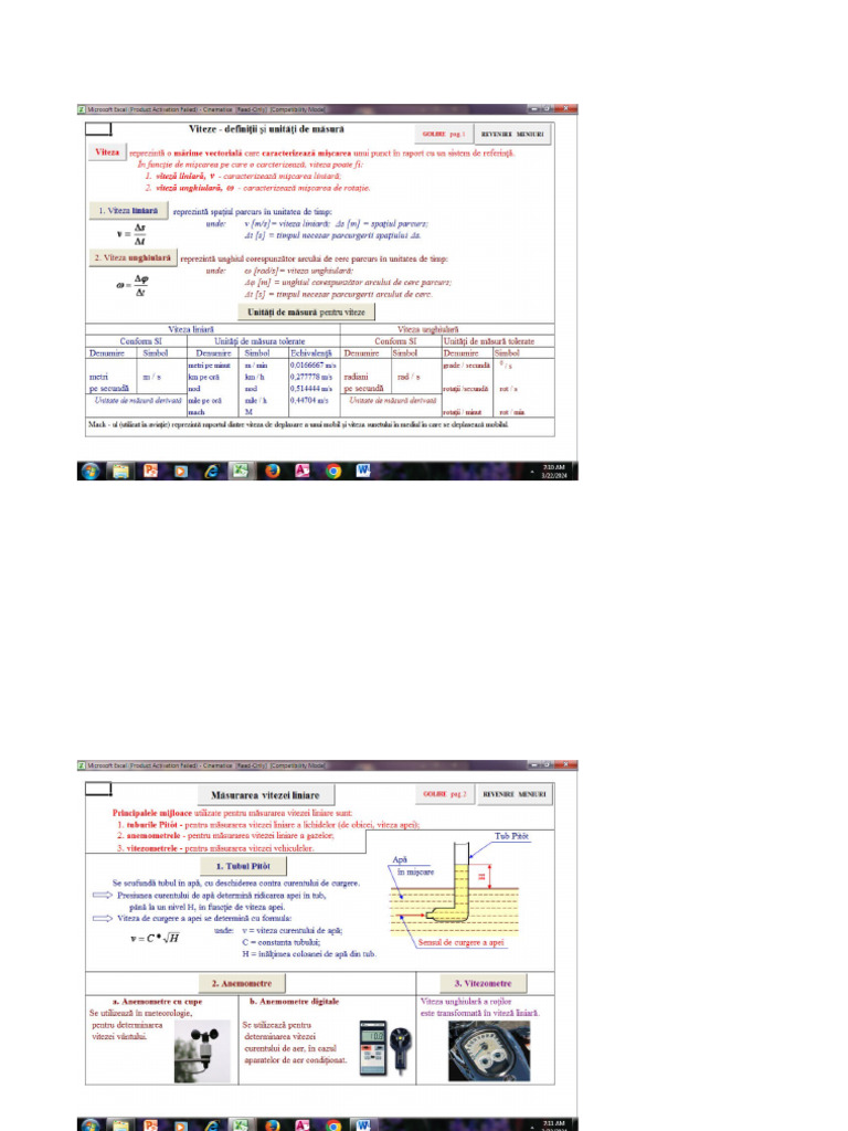 Masurarea Vitezei | PDF