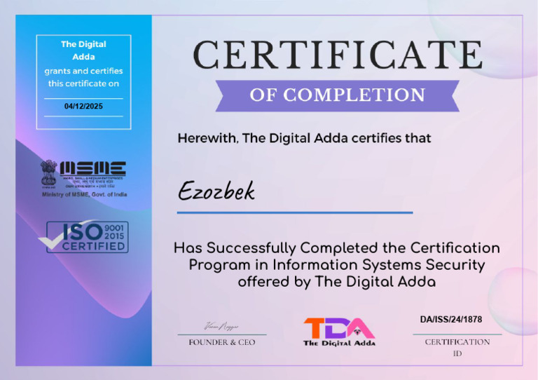 Information Systems Security | PDF