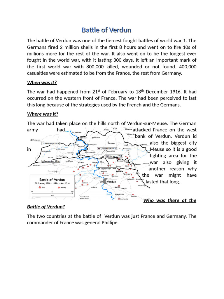 Battle of Verdun | PDF