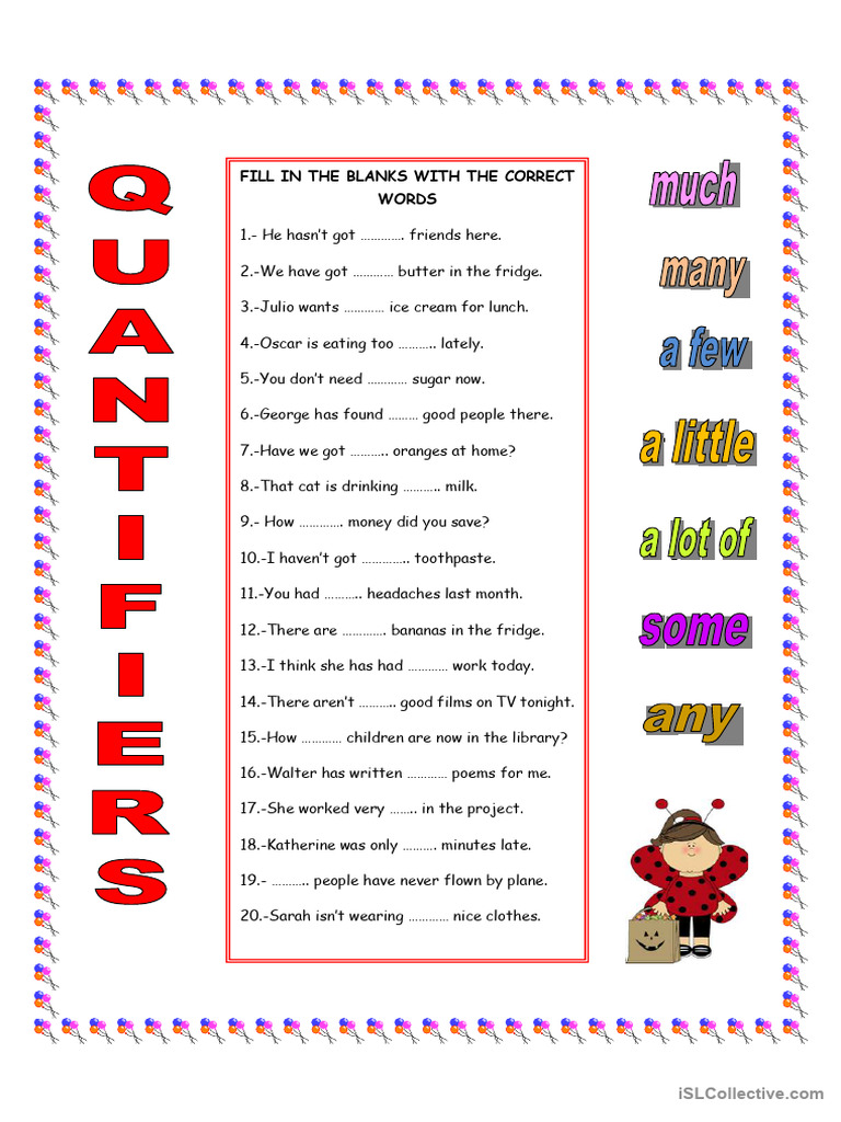 Quantifiers 2 | PDF
